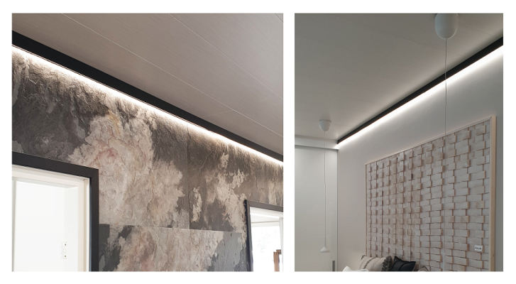 Led valonauhan käyttö katto- tai seinävalaisimena - LedStore